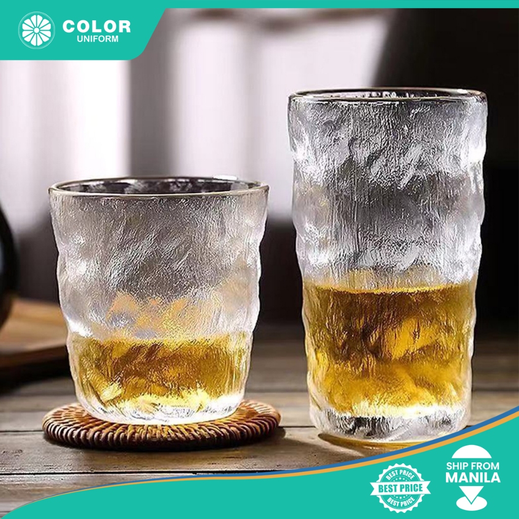 Ice Glass Shaped Drinkware Glassware Household Drinking Glass 300ml ...