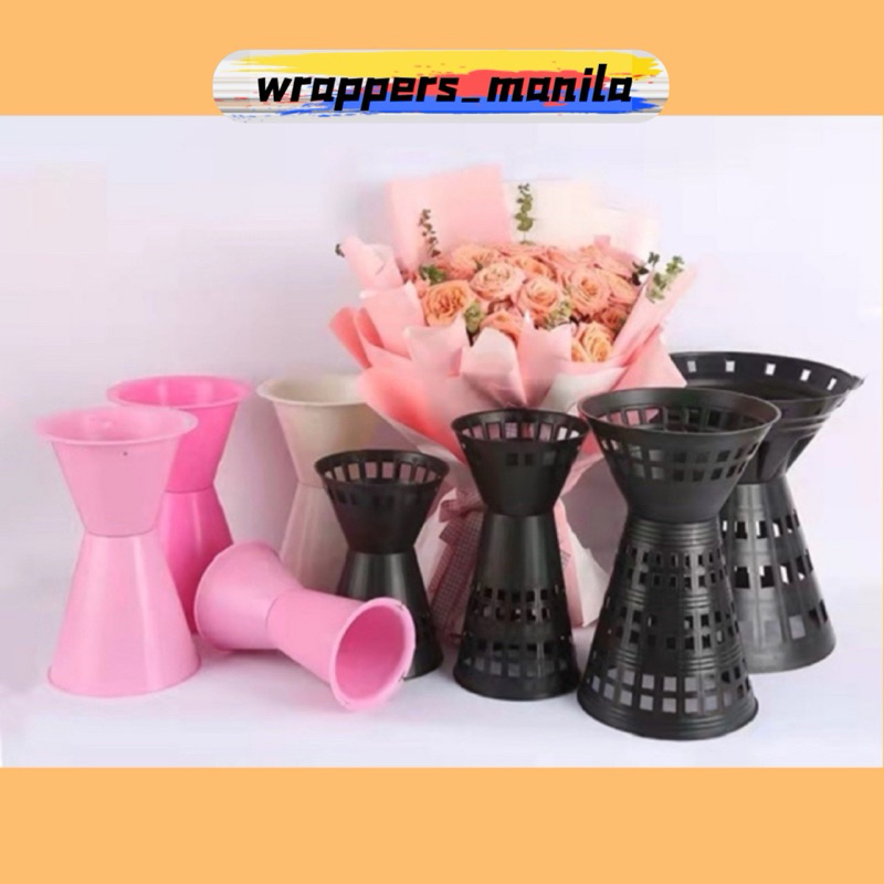 10sets Flower Artifact Bouquet Standee Plastic Bucket Cylinder Floral ...