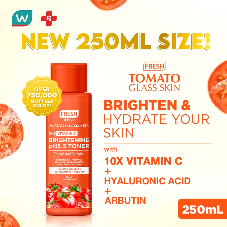 FRESH Skinlab Tomato Glass Skin 3 in 1 Vitamin C Brightening Ph 5.5 ...