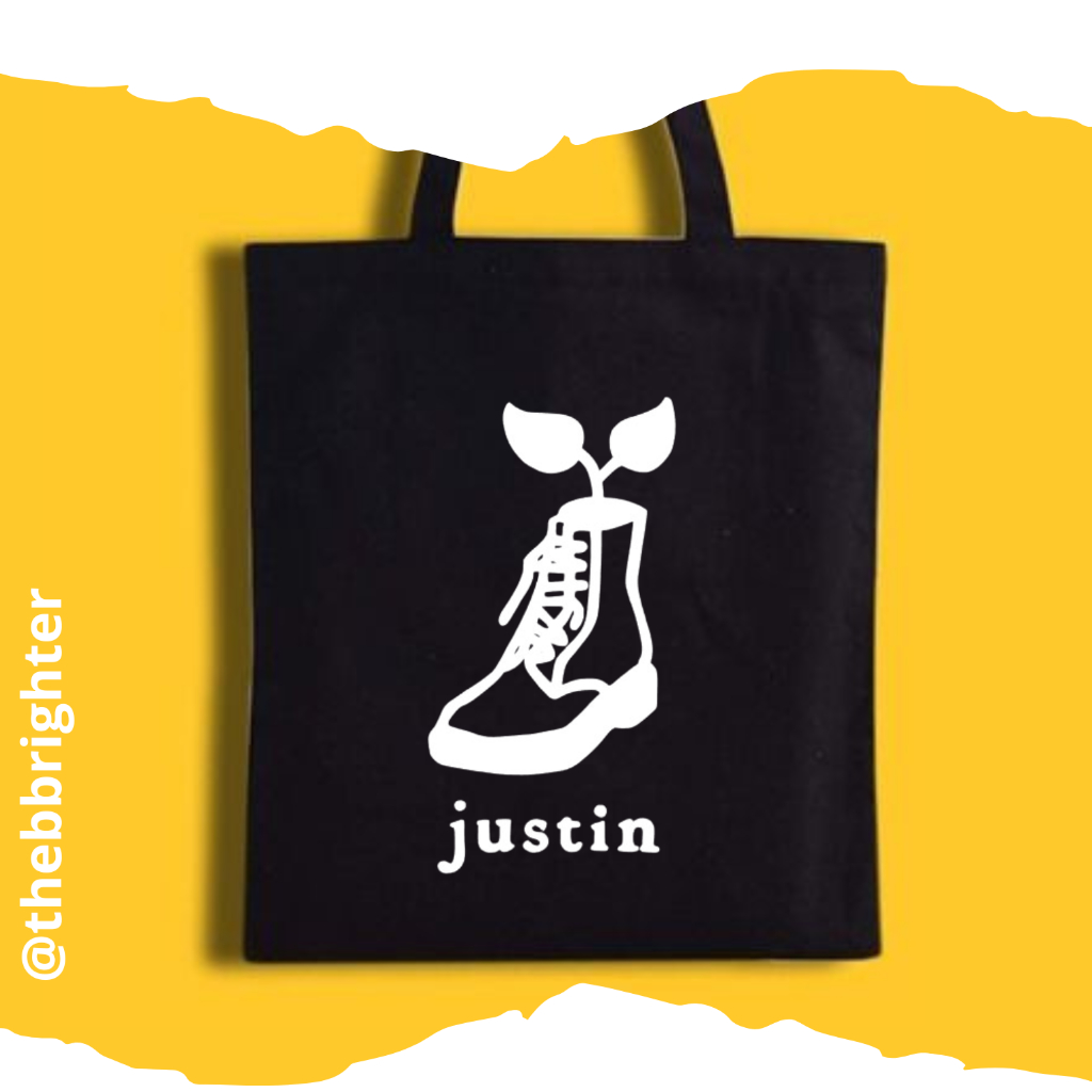 SB19 Justin logo inspired canvas tote bag | Shopee Philippines