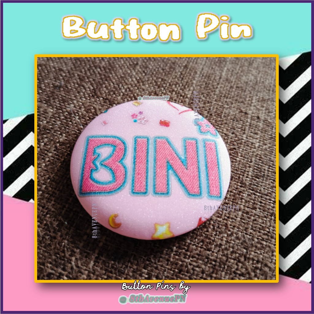 Bini Button Round Pins Ppop Collectables Badges Pin BiniPh | Shopee ...