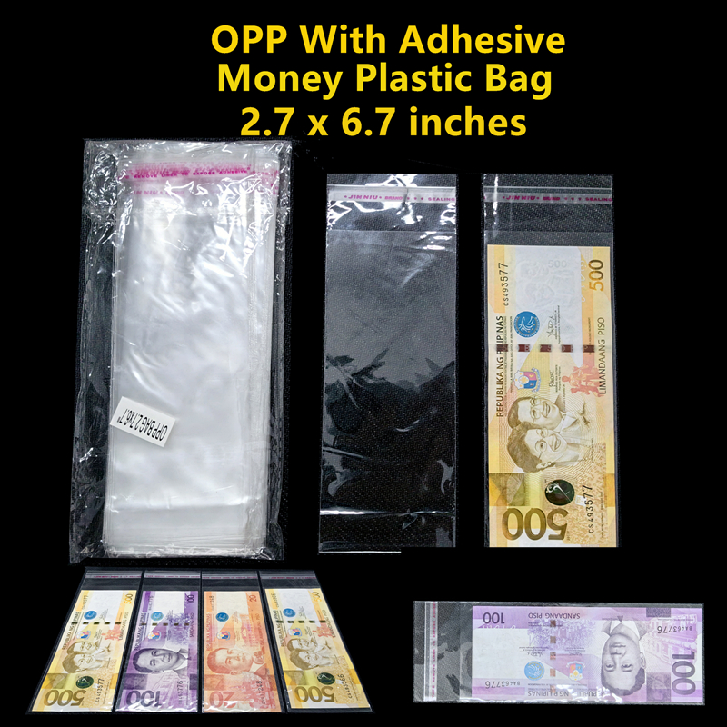 100pcs Money Cake OPP Plastic Bag With Adhesive | Shopee Philippines