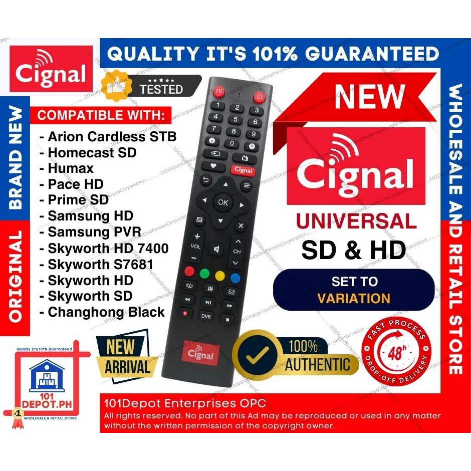 Cignal Remote SET TO Original HD/SD (NEW REMOTE DESIGN) - NEW RELEASE ...