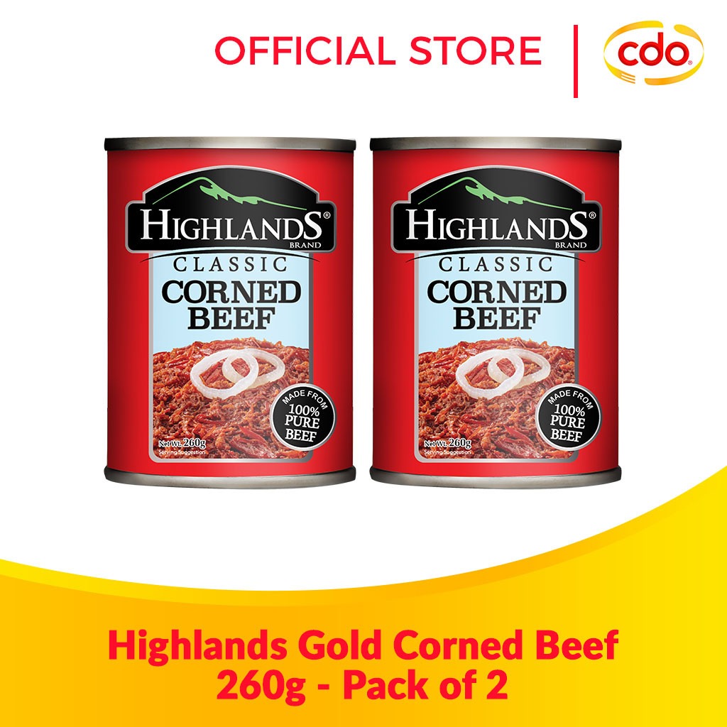 HIGHLANDS Classic Corned Beef 260g - Pack of 2 | Shopee Philippines
