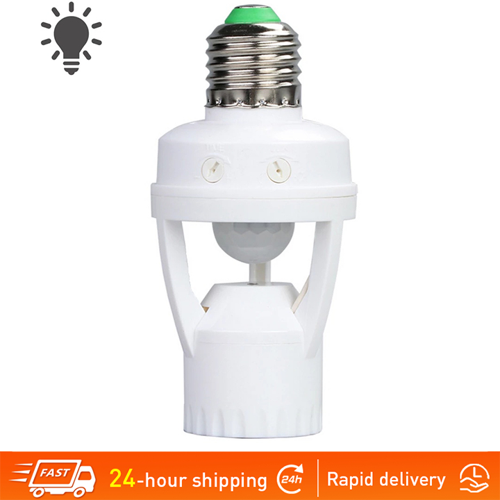 E27 Plug PIR Motion Sensor 220V Light Bulb Holder/Intelligente ...