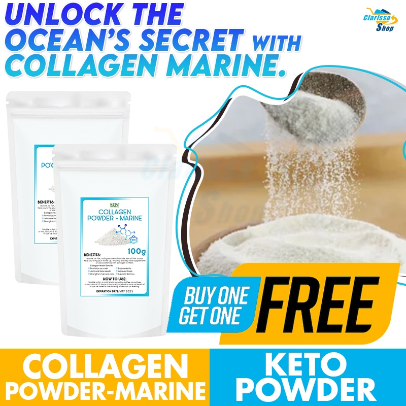 BUY 1 TAKE 1 Marine Collagen Powder 100g / Type I Collagen / Fish ...