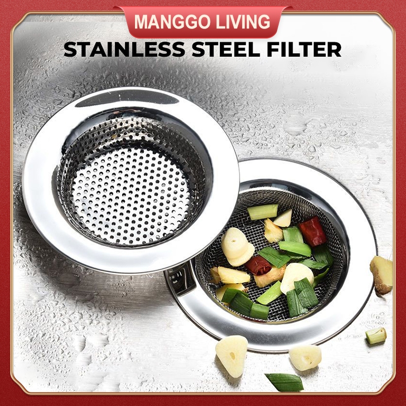 Kitchen Sink Strainer Stainless Steel Drain Hole Strainer Sink Drain ...