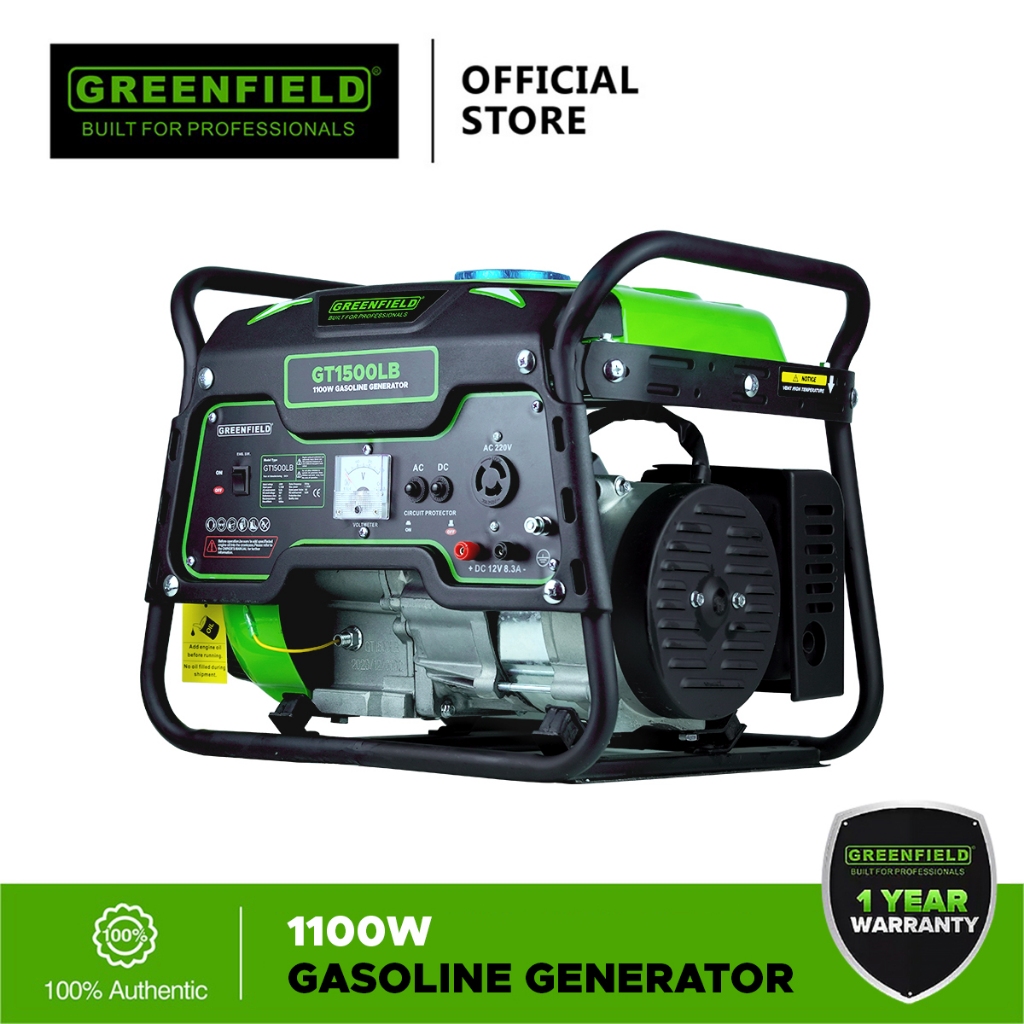 Greenfield Gasoline Generator 1100W | Shopee Philippines