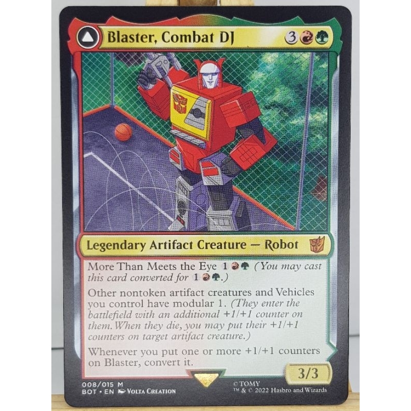 Blaster, Combat DJ ( Trasformer ) Magic the Gathering | Shopee Philippines