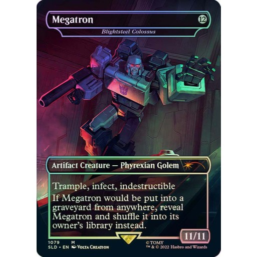 Magic the Gathering | Blightsteel Colossus (Megatron) (Secret Lair ...