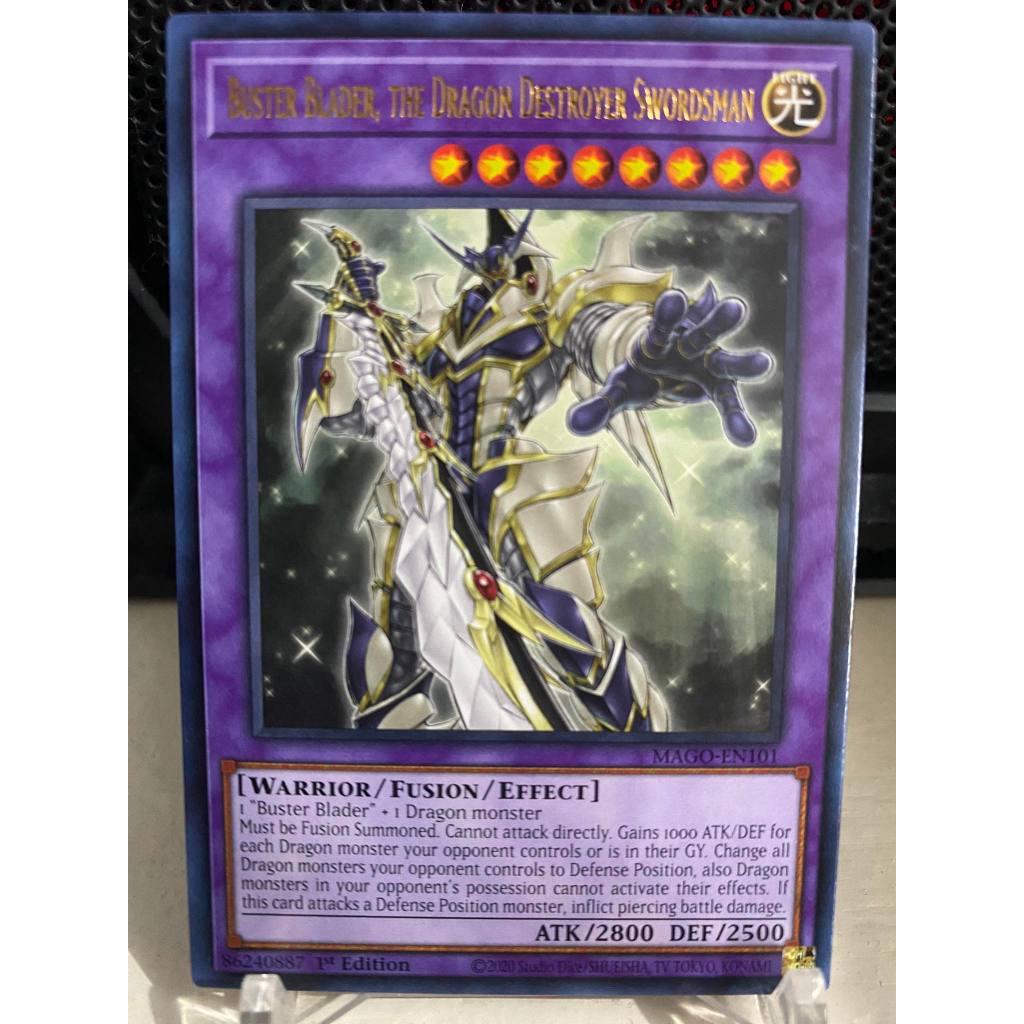 Buster Blader, the Dragon Destroyer Swordsman - MAGO-EN101 - Rare 1st ...