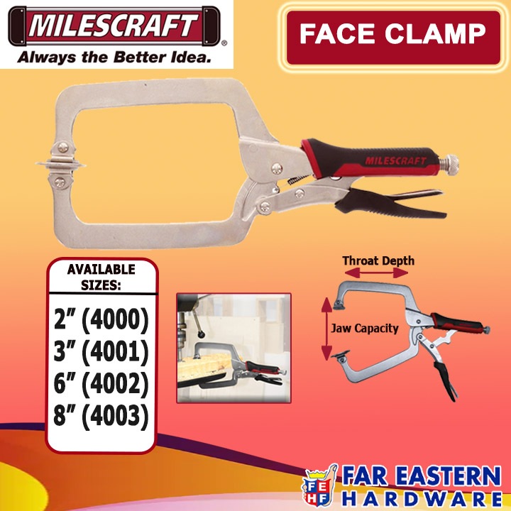 MILESCRAFT Face Clamp 2" 3" 6" 8" | Shopee Philippines
