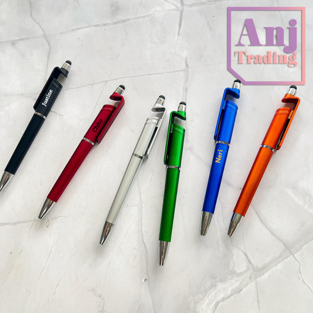 3 in 1 multi-Function Stylus Ballpen /Cellphone Stand / Touch screen NB pen Personalize Name ...