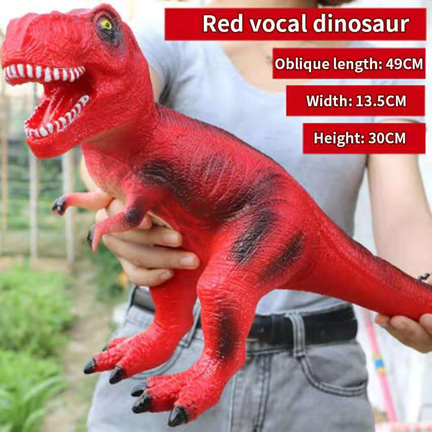 Vocal Dinosaur Figure Simulation Animal Solid Large Plastic Dinosaur ...