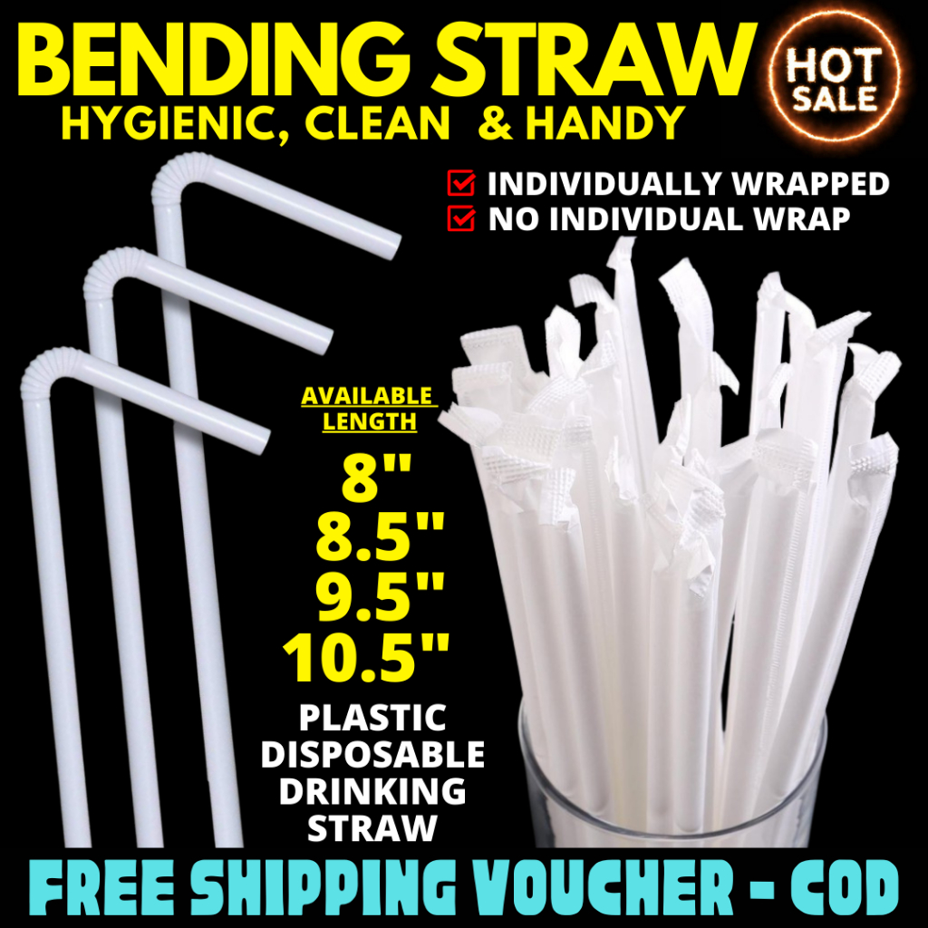 Bending Straw Individually Wrapped [CHEAPEST] | Shopee Philippines