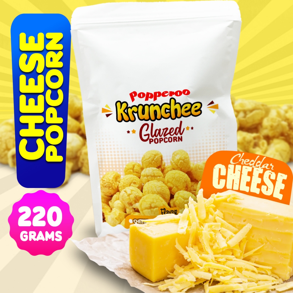 Cheese Flavored - Ready to eat - Glazed Popcorn by Popperoo - 220g ...