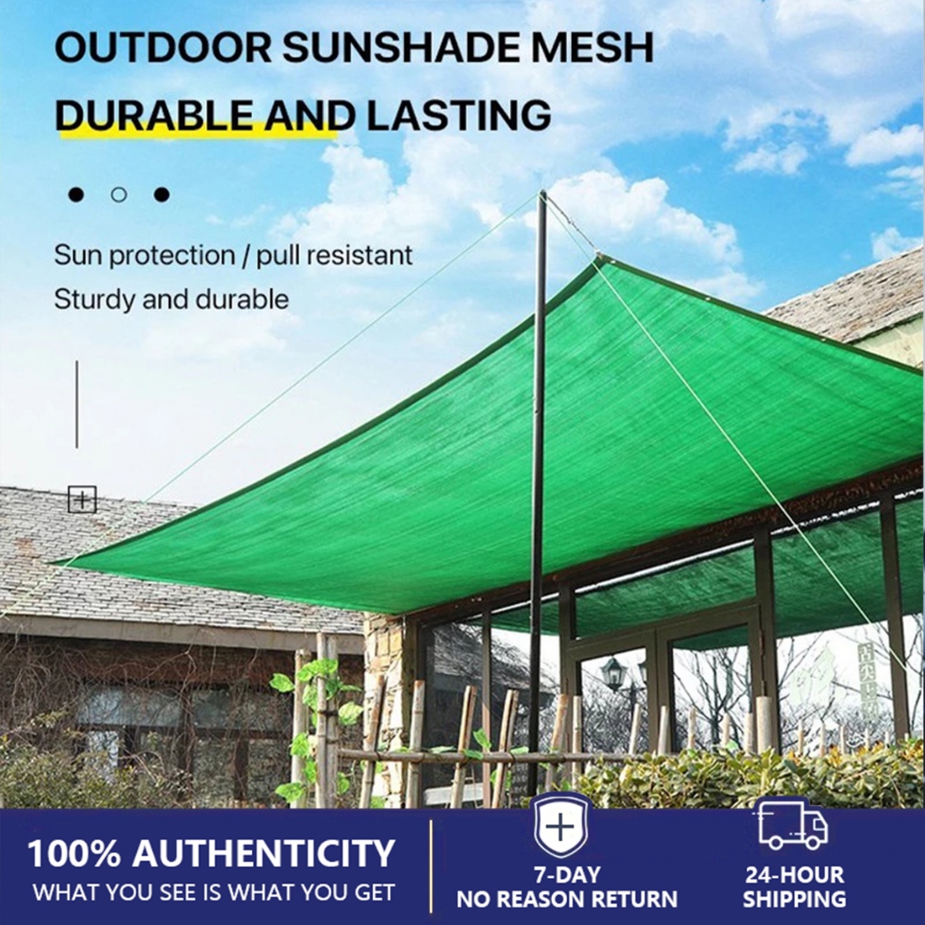 Green Sunshade Net Outdoor Garden Car Sunscreen Anti-UV Sun Shade Net ...