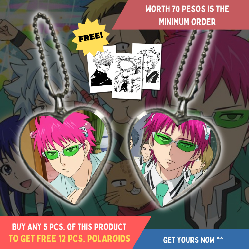 The Disastrous Life of Saiki K. Anime Heart Keychain | Shopee Philippines