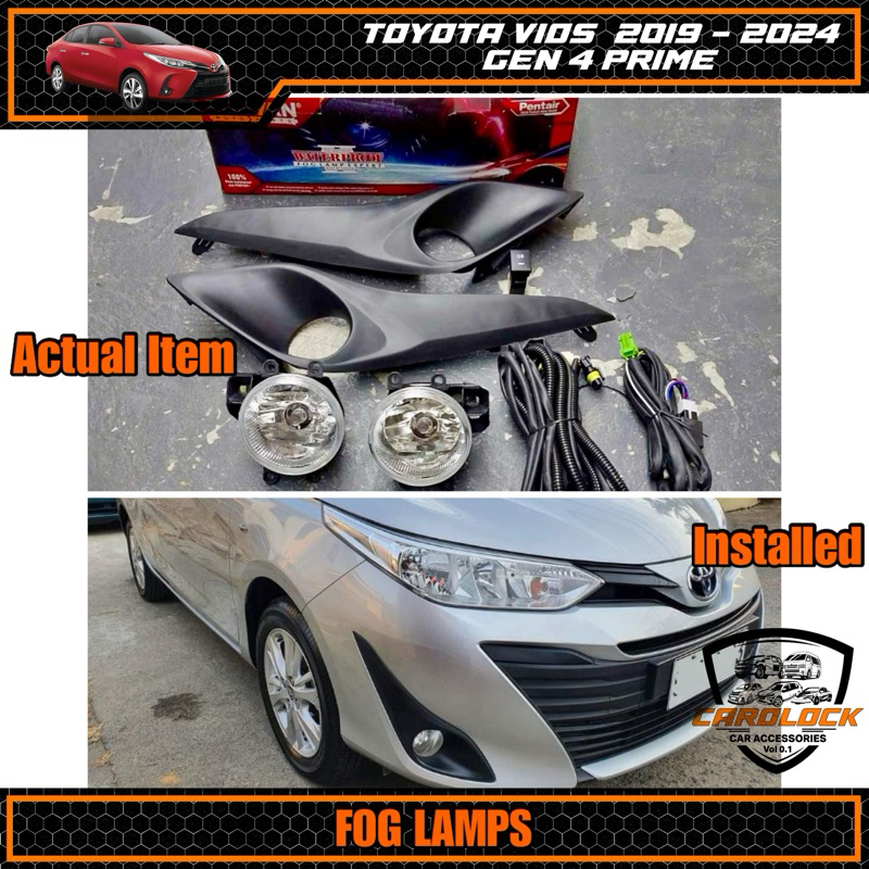 Toyota Vios 2019 - 2021 Original Fog Light Fog Lamp | Shopee Philippines