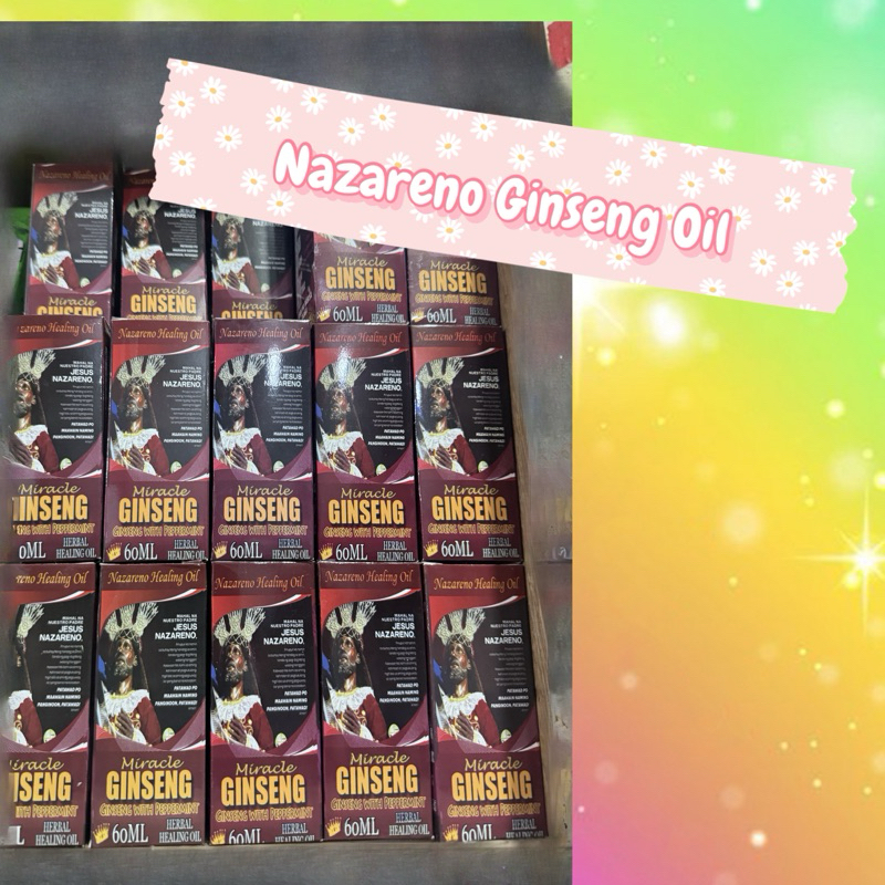 Nazareno ginsenG Oil mainit ( blessed ) | Shopee Philippines