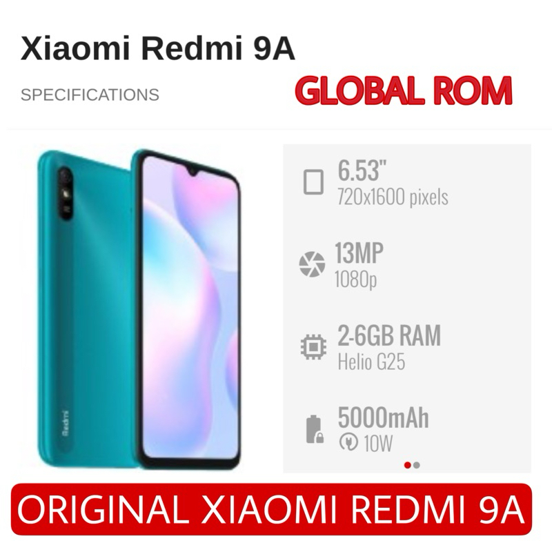 Xiaomi Redmi 9A Original 4/64GB Global ROM | Shopee Philippines