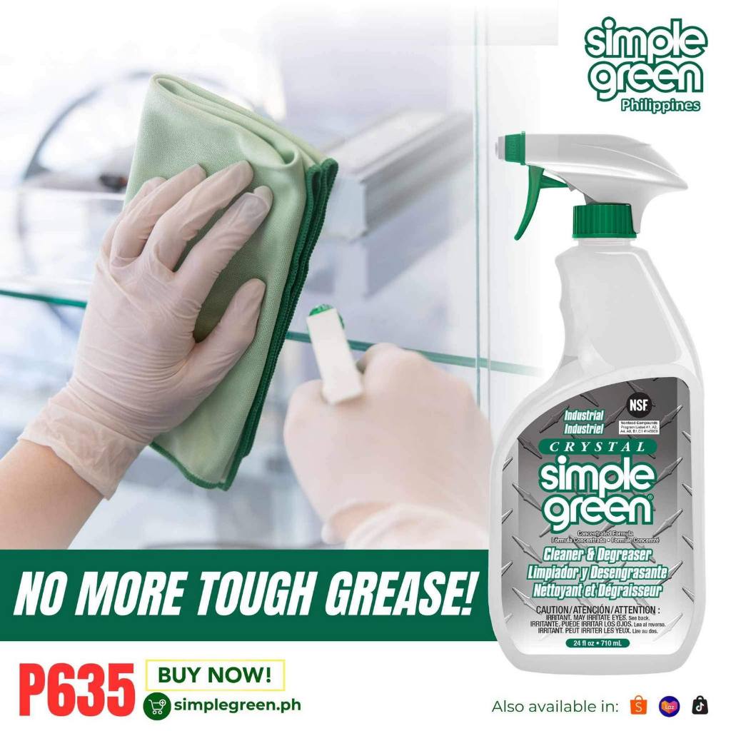 Simple Green Crystal Concentrated Cleaner & Degreaser 24oz (709.76 ml ...