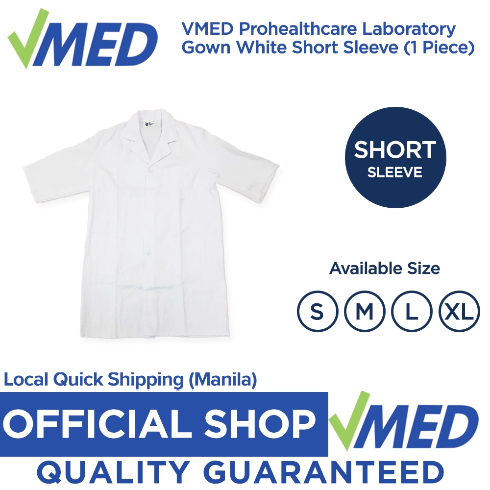VMED Prohealthcare Lab Gown Short Sleeve | Shopee Philippines