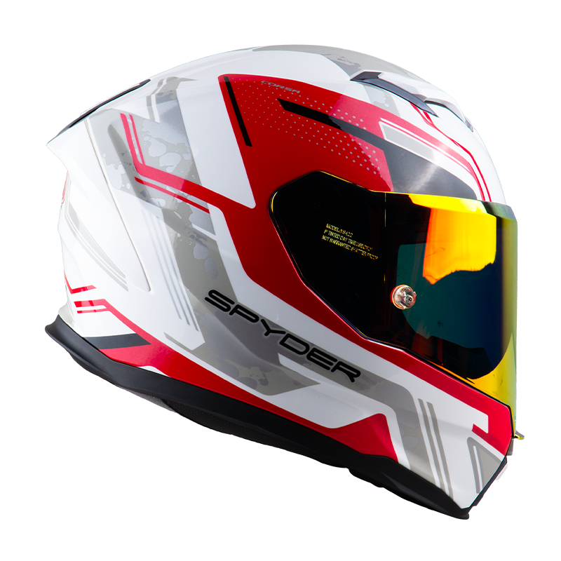 Spyder CORSA GD SPECTRUM S8 Full Face Dual Visor Motorcycle Helmet ECE ...