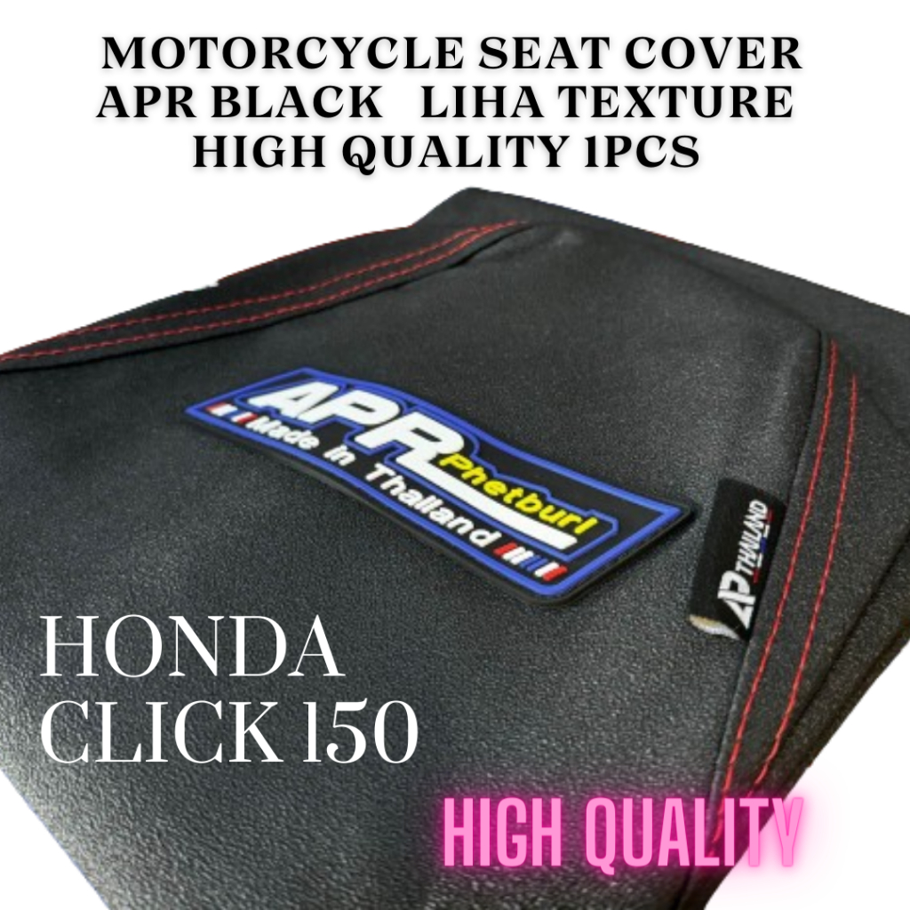 HONDA CLICK 150 MOTORCYCLE SEAT COVER APR BLACK OREO LIHA TEXTURE HIGH ...