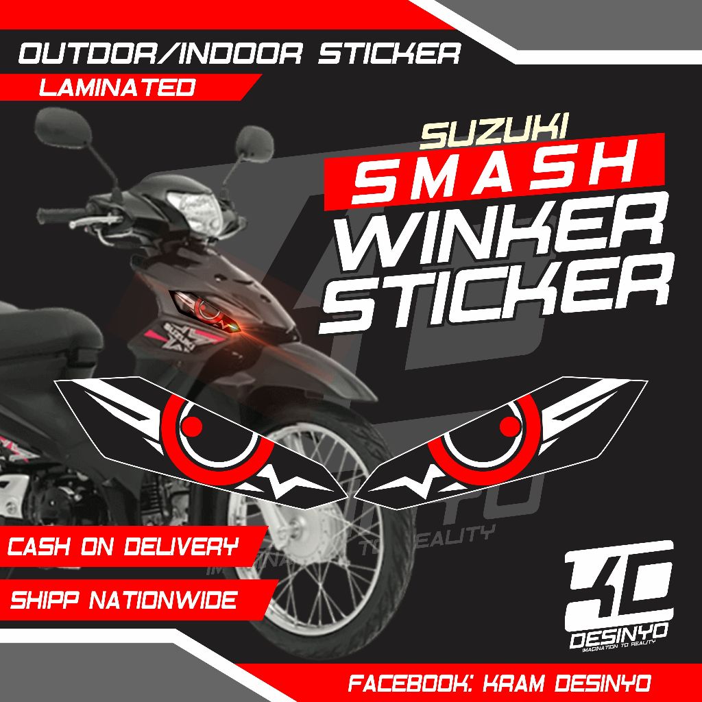 Suzuki Smash winker sticker (transparent) | Shopee Philippines