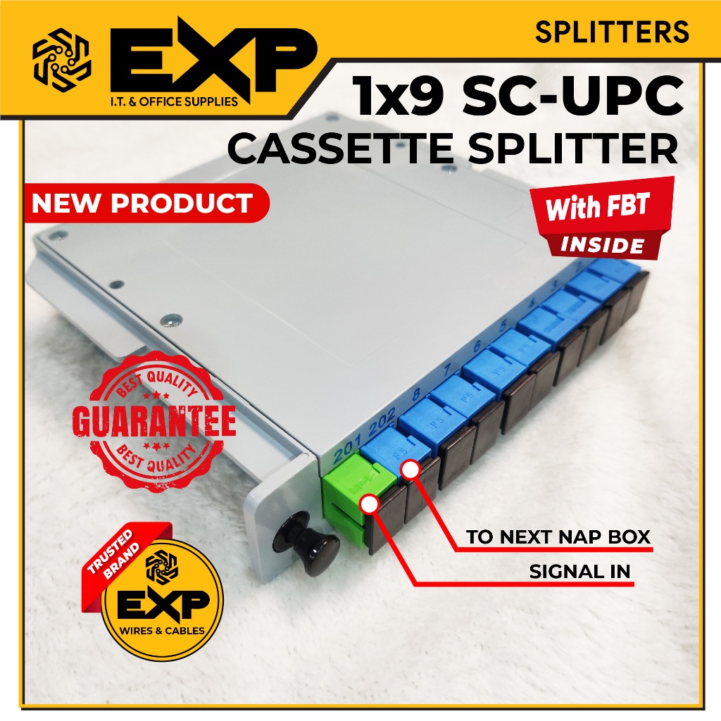 EXP | 1x9 SC UPC | UNEVEN CASSETTE SPLITTER | 550 | Shopee Philippines