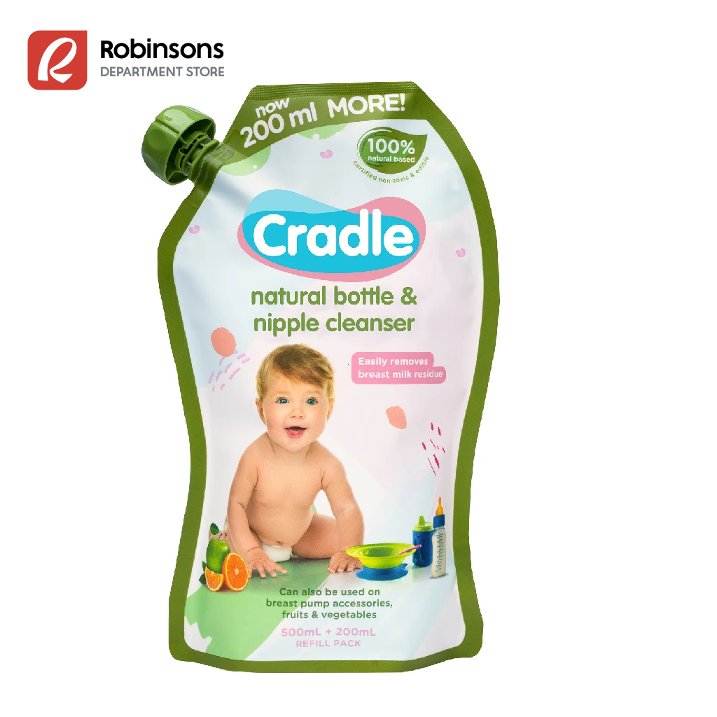 Cradle Natural Baby Bottle Cleanser Refill 700ml | Shopee Philippines