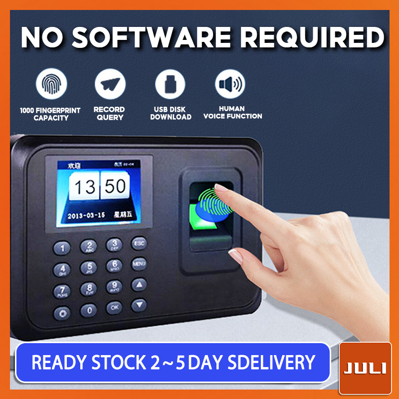 Fingerprint Attendance Machine LCD Screen Intelligent Biometric Office ...