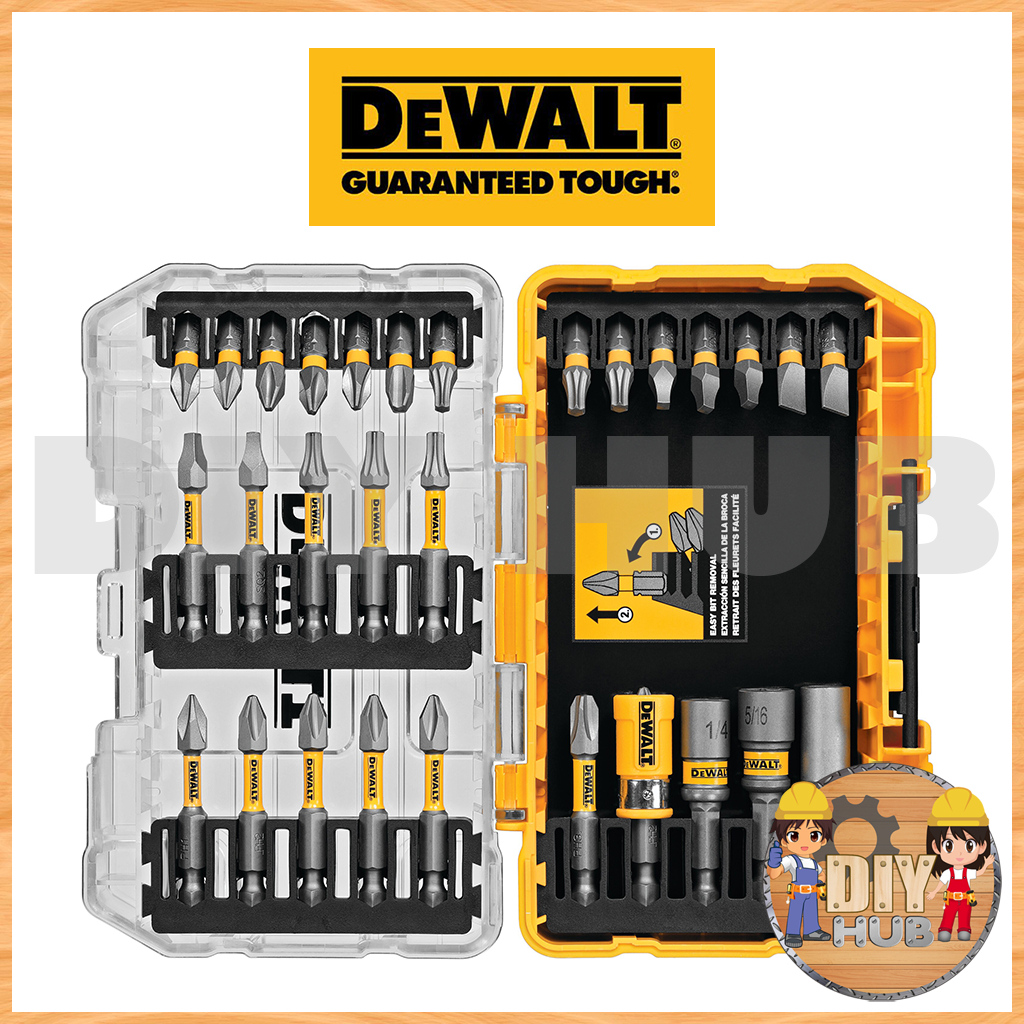 DEWALT MaxFit Screwdriver Bit Set Impact Ready 30pcs (DWAMF30) | Shopee ...