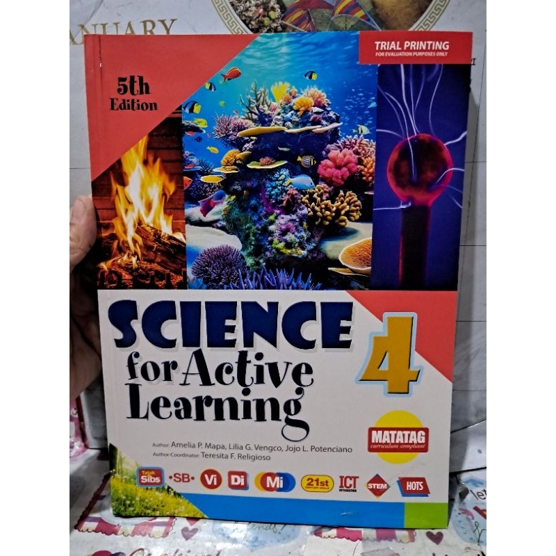 Science for Active Learning Grade 4 5th Edition Matatag Brandnew ...