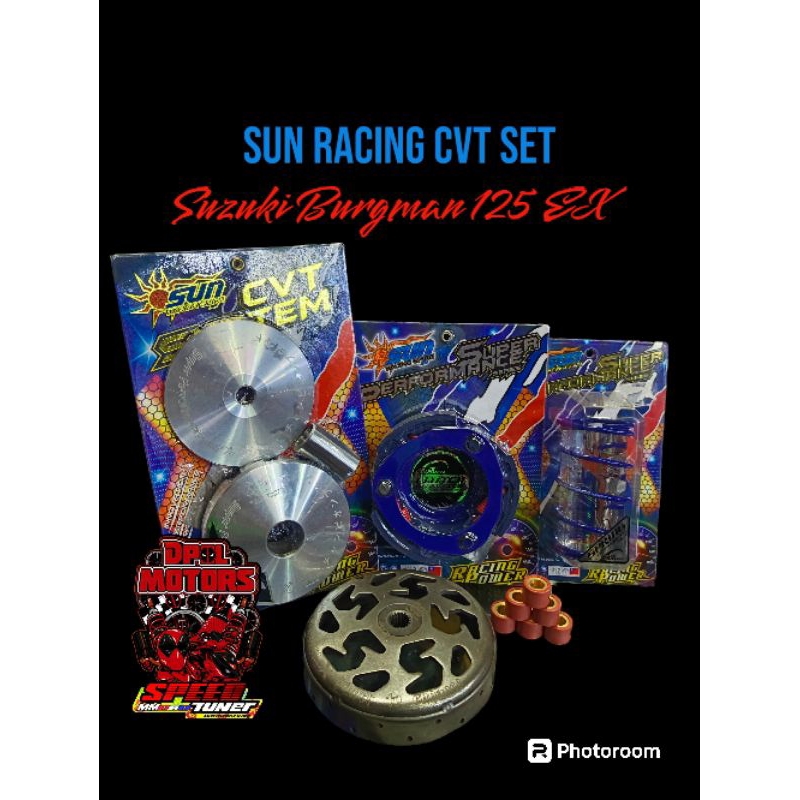 Sun Racing CVT Set Suzuki Burgman EX 125 | Shopee Philippines