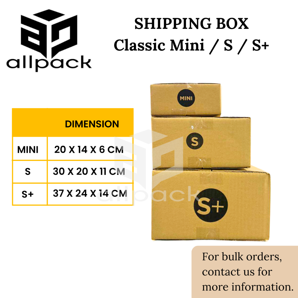 FLASH Shipping Packaging Boxes Mini / S / S+ | Shopee Philippines