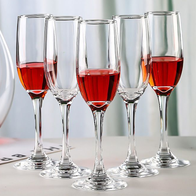 Gloreca transparent glass goblet glass champagne glass hotel sparkling ...