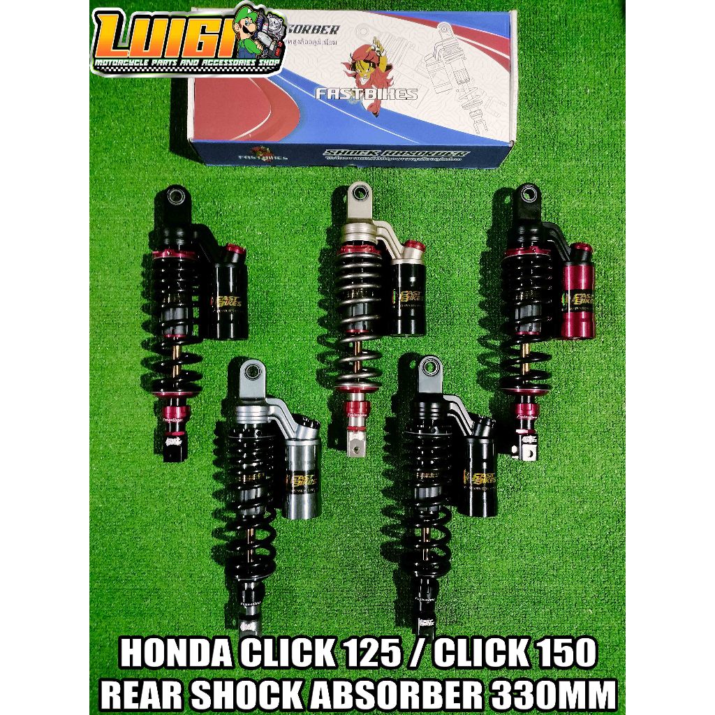 FASTBIKES HONDA CLICK 125 / CLICK 150 REAR SHOCK ABSORBER W/TANK 330MM ...