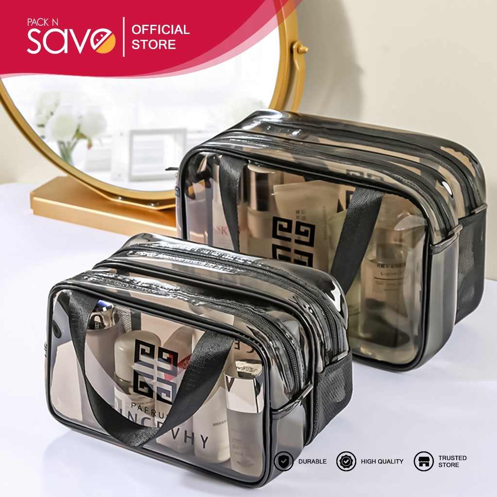 PNS Cosmetic Bag Storage Double-Layer Large-Capacity Dry And Wet ...