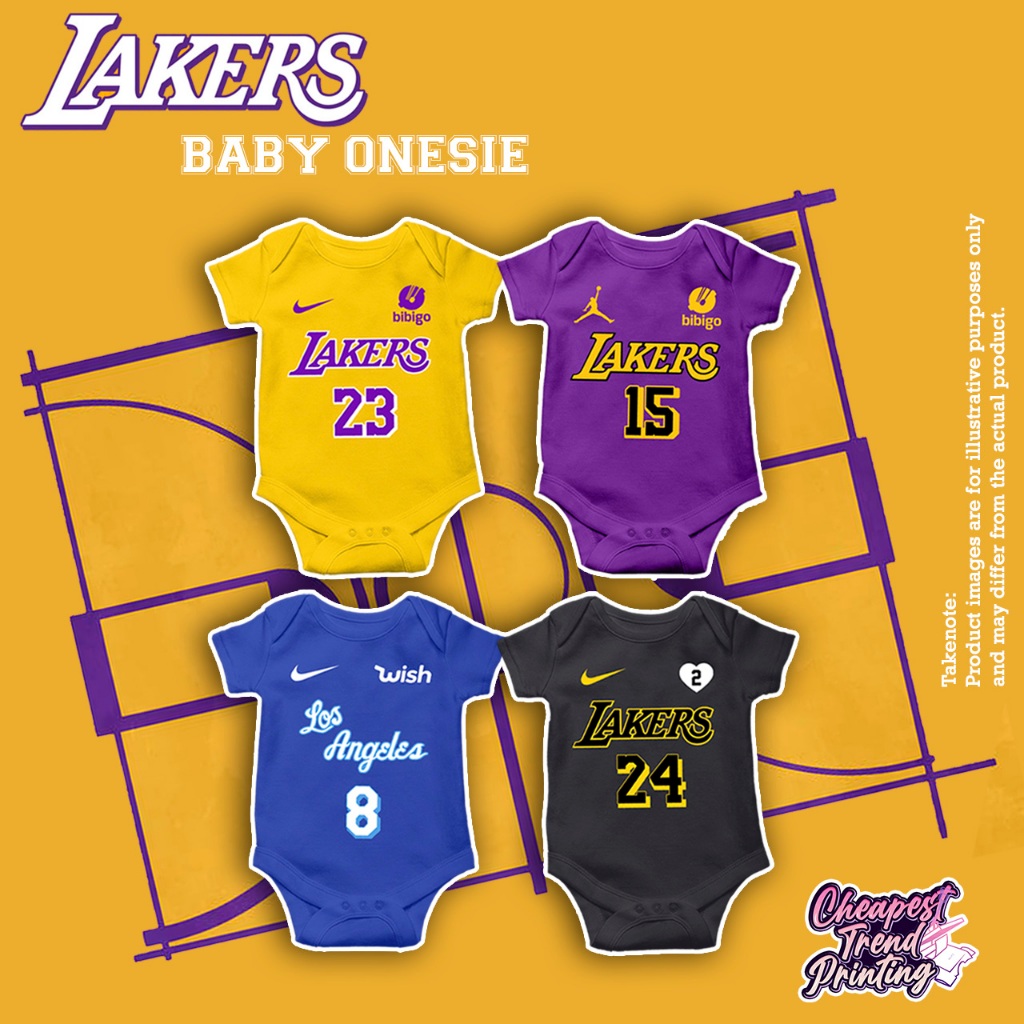 Los Lakers Theme for Baby Onesie | Shopee Philippines