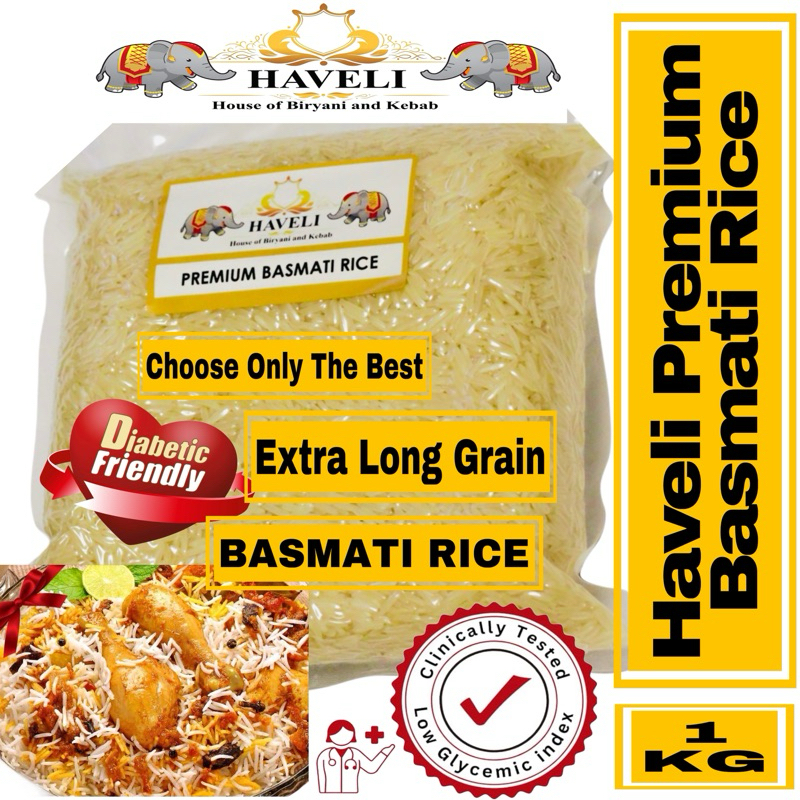 Haveli 1Kg Basmati Rice Premium Gold From India | Shopee Philippines