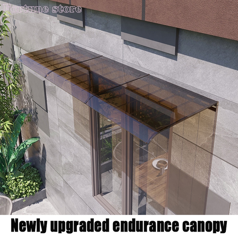 No Bracket Transparent Silent Canopy Sunshade Front Door Window ...