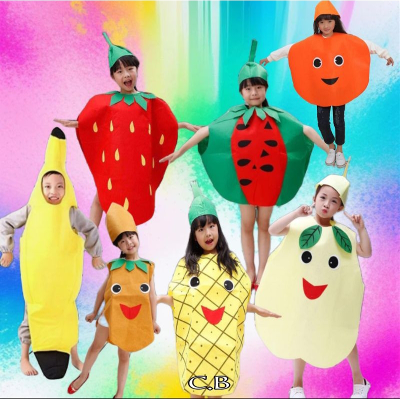 Months of nutrition Fruits Costume for kids unisex | Shopee Philippines