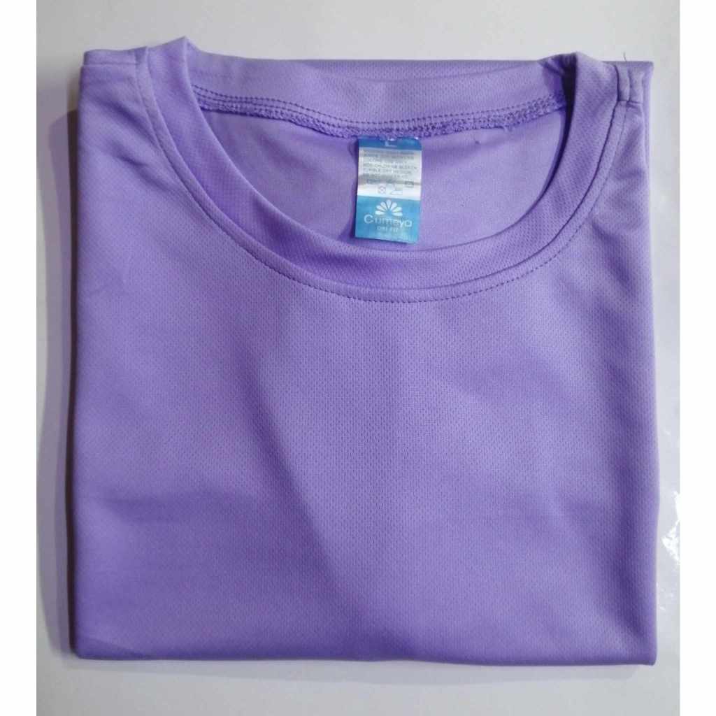 DRIFIT LIGHT VIOLET T-SHIRT ROUND NECK PLAIN UNISEX | Shopee Philippines
