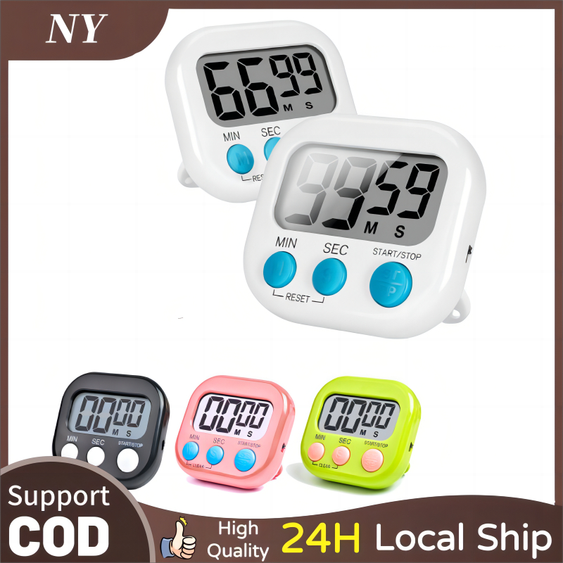 Large LCD Digital Kitchen Cooking Timer Count Down Up Clock Loud Alarm ...