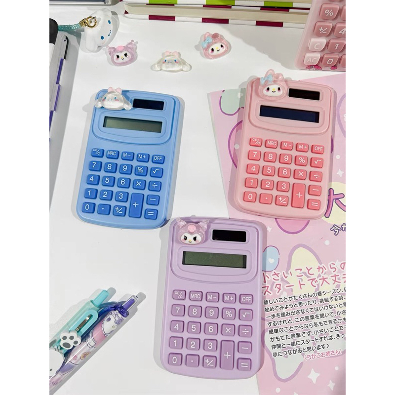 Sanrio kuromi Mini Calculator Candy Color Portable Counter for Student ...