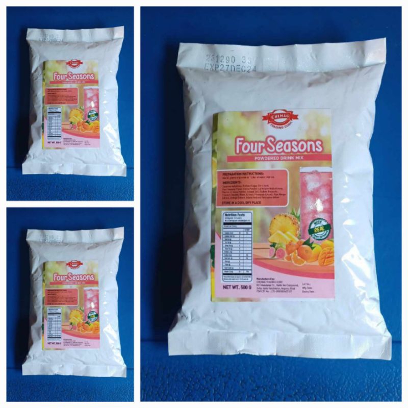 CHEMAG POWDERED DRINK MIX FOUR SEASONS FLAVOR 1/2 KILO | Shopee Philippines