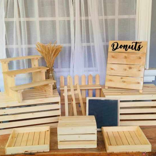 WOODEN DESSERT BUFFET SET (10pcs) 100% GOOD QUALITY PRODUCT Dessert ...