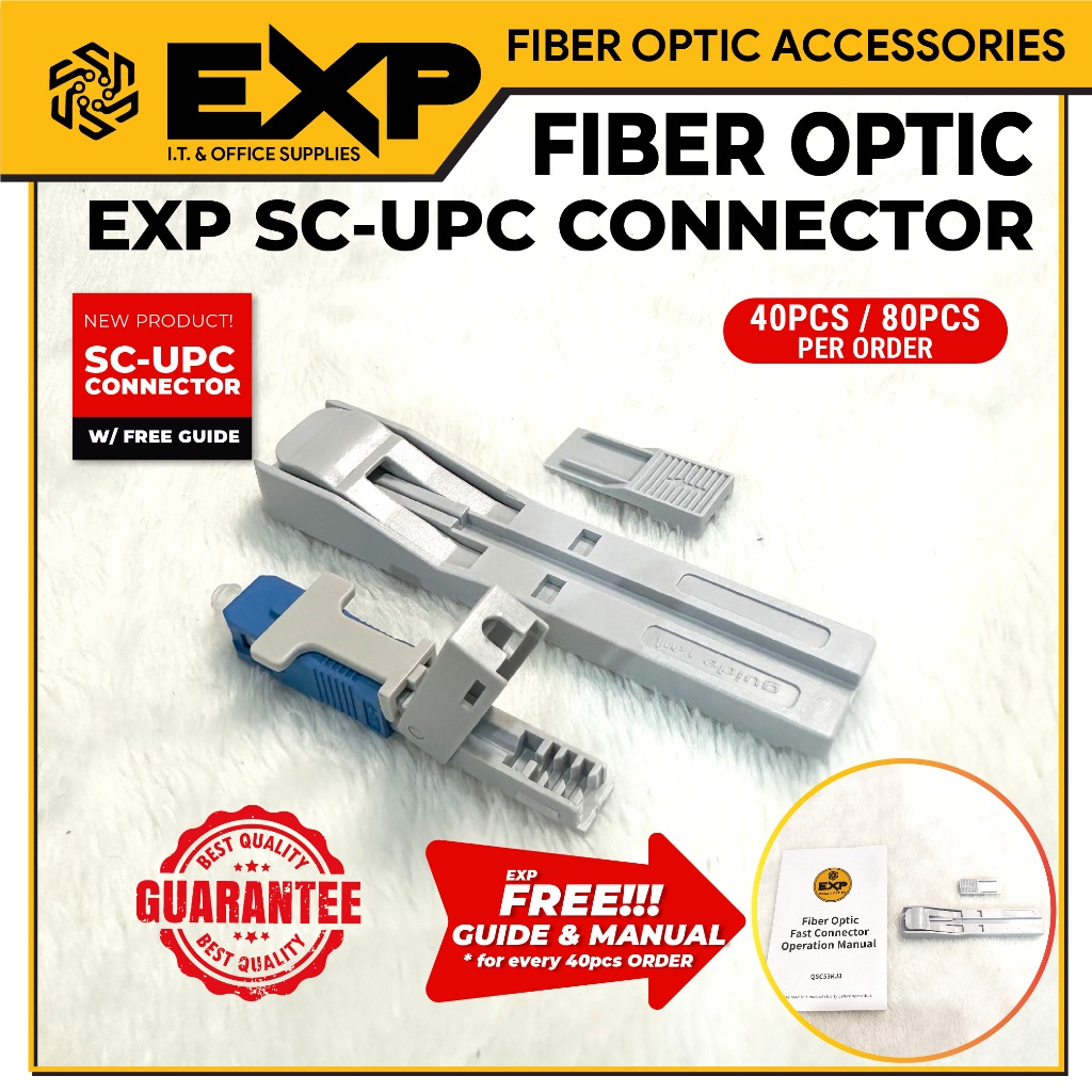 EXP SC CONNECTOR | FIBER OPTIC SC CONNECTOR | FIC | 30 | Shopee Philippines